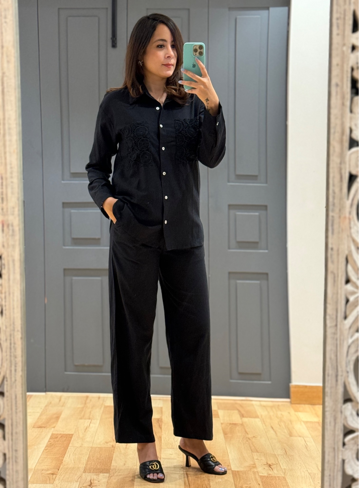 Zumi Linen Coord set - wanderlustbysahiba.co.in